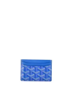 GOYARD Saint Sulpice Card Holder Coated Canvas - Blue