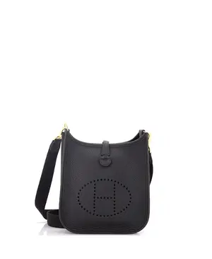 Hermès Tpm Evelyne Gen Iii Clemence Bag - Black