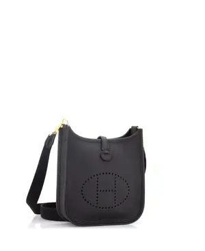 Hermès Tpm Evelyne Gen Iii Clemence Bag - Black