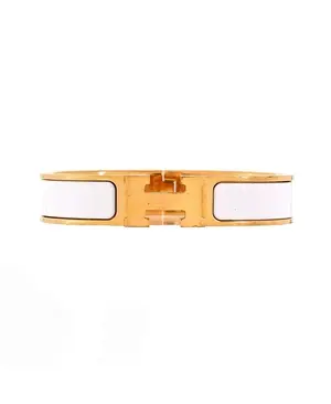 HERMES Narrow Clic H Bracelet - Enamel
