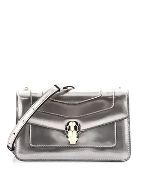 BVLGARI Small Serpenti Forever Shoulder Bag Leather - Metallic