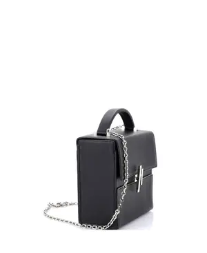 Hermès Cinhetic Top Handle Bag Verso Chevre Mysore - Black