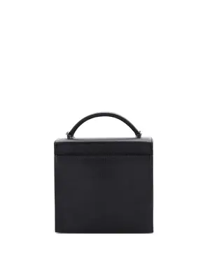 Hermès Cinhetic Top Handle Bag Verso Chevre Mysore - Black