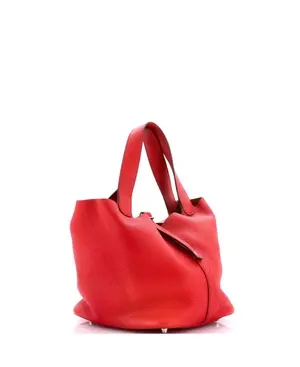 Hermès Mm Picotin Lock Bag - Red