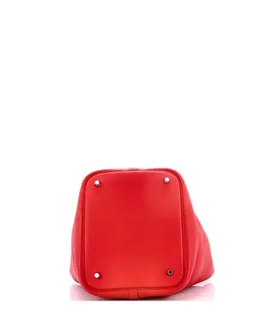 Hermès Mm Picotin Lock Bag - Red