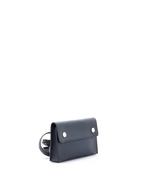 Hermès Double Snap Pochette Crossbody Epsom - Blue