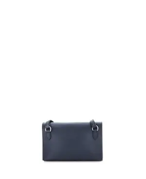 Hermès Double Snap Pochette Crossbody Epsom - Blue