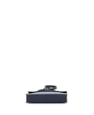 Hermès Double Snap Pochette Crossbody Epsom - Blue