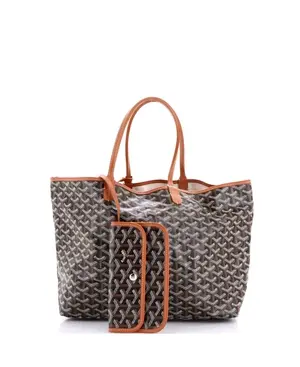 Goyard Pm Saint Louis Coated Canvas Tote - Brown