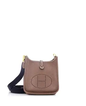 Hermès Tpm Evelyne Bag Gen Iii Clemence - Gray