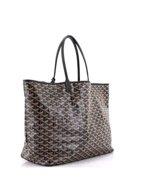 Goyard Gm Saint Louis Tote Coated Canvas - Black