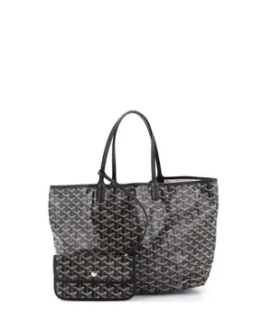 Goyard Pm Saint Louis Tote Coated Canvas - Black