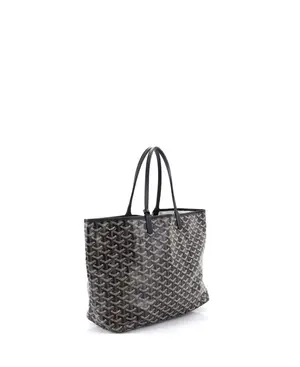Goyard Pm Saint Louis Tote Coated Canvas - Black
