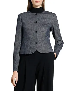 Theory Herringbone Tweed Jacket