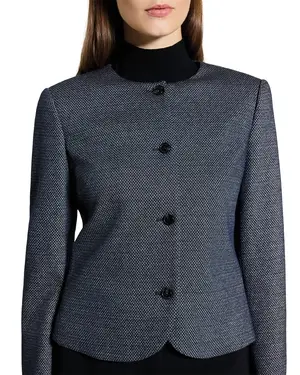 Theory Herringbone Tweed Jacket