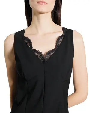 Theory Lace Trim Tailored Top