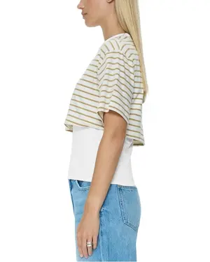 PISTOLA Camryn Boxy Overlay Tee