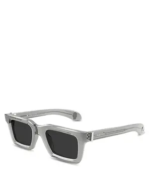 Alexander McQueen Squared Sunglasses, 50mm - Grey/grey