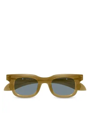 Alexander McQueen Rectangular Sunglasses, 46mm - Brown/grey