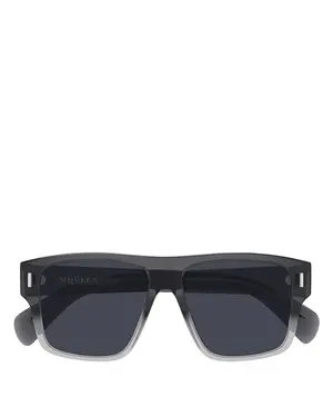 Alexander McQueen Rectangular Sunglasses, 55mm