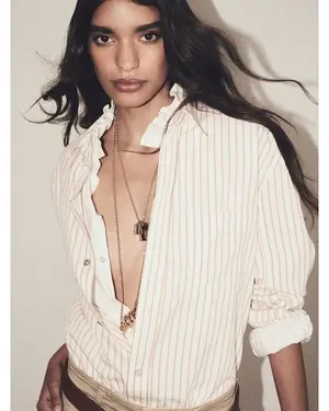 Citizens Of Humanity Kayla Button-front Shirt - Sherbert Stripe