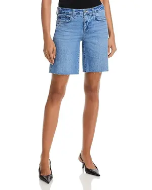 L'Agence River Mid Rise Bermuda Shorts - Scottsdale