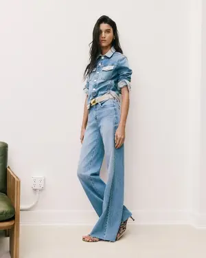L'Agence Maven Slim Denim Jacket - Bexley