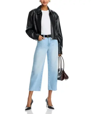 L'Agence Mallis High Rise Bow Leg Jeans - Brea