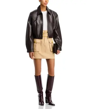 L'Agence Maelis Mini Skirt - Macadamia
