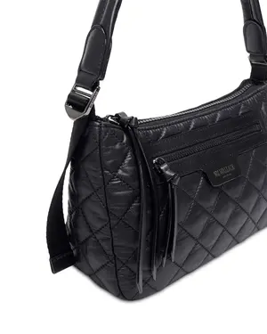 Mz Wallace Small Quilted Leather Park Shoulder Bag - Black
