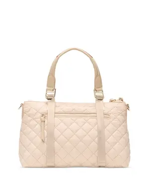 Mz Wallace Park Small Quilted Leather Satchel