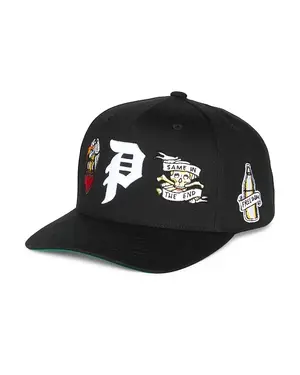 PRIMITIVE SKATE Freedom Graphic Snapback Cap - Black