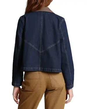 Avec Les Filles Cropped Cape Jacket