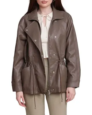 Avec Les Filles Slouchy Anorak Jacket - Cafe