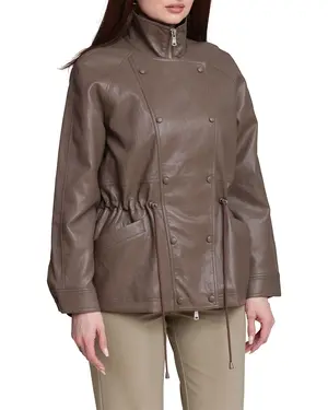 Avec Les Filles Slouchy Anorak Jacket - Cafe