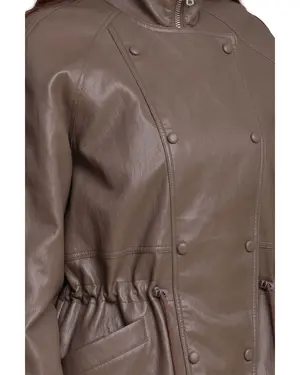 Avec Les Filles Slouchy Anorak Jacket - Cafe