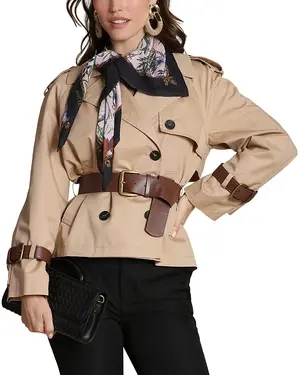 Avec Les Filles Belted Trench Jacket