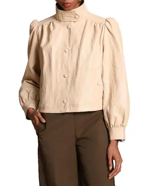 Avec Les Filles Puff Sleeve Short Jacket