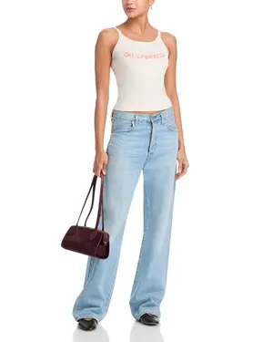 RE/DONE Lace Strap Tank Top