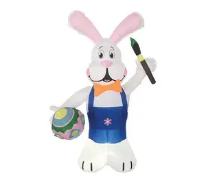 RC HOME DECOR 7' Inflatable Easter Bunny With E Gg W/led Light - One-color