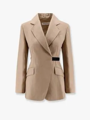 Max Mara Mxsfionda Linen Blazer - Beige