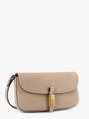 Pinko Leather Saddle Flat Crossbody Bag
