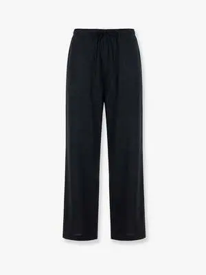 TONYWACK Wool Blend Trousers - Black