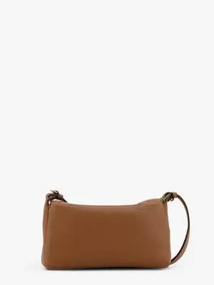 Miu Miu Leather Shoulder Bag With Logo