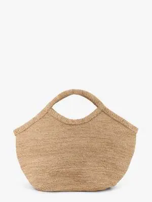 IBELIV Pure Raffia Shoulder Bag - Beige