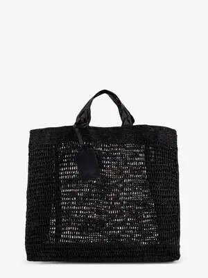 IBELIV Ocean Raffia Crossbody Bag - Black