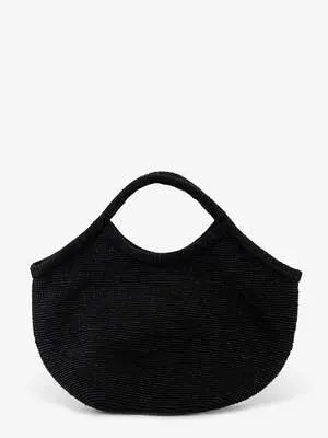 IBELIV Pure Raffia Shoulder Bag - Black