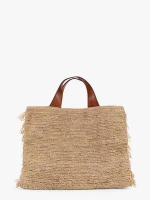 IBELIV Onja Raffia Shoulder Bag - Beige