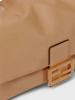 Fendi Mamma Baguette Small Leather - Beige
