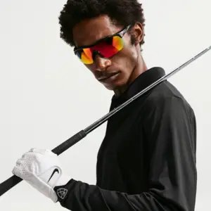 Nike Par Dri-fit Long-sleeve Logo Golf Polo - Black